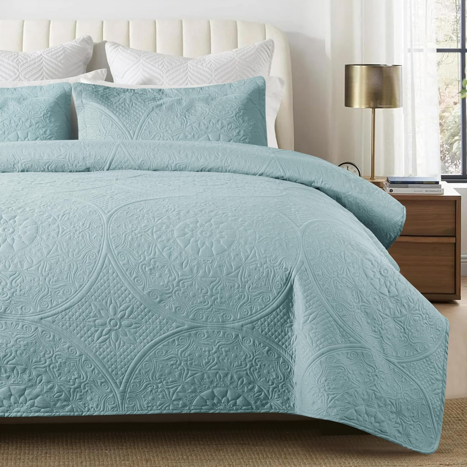 Quilt Set - Lightweight Microfiber Summer Bedspread - Quilts Bedding ...