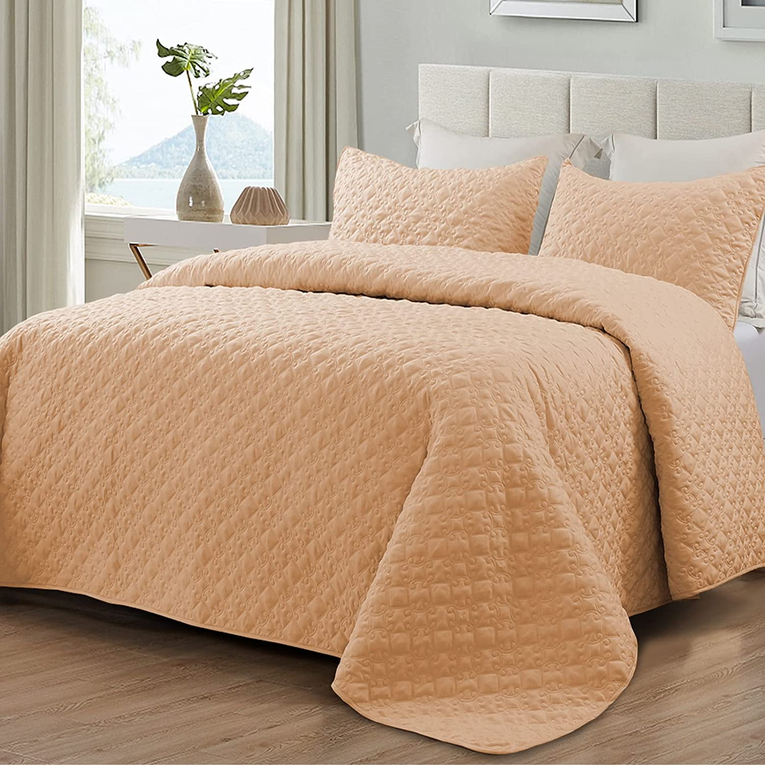 Quilt Set Queen Size, Soft Microfiber Lightweight Bedspread Coverlet ...