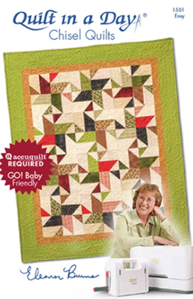 Quilt in a Day Chisel Quilts: Eleanor Burns Signature Accuquilt Pattern ...