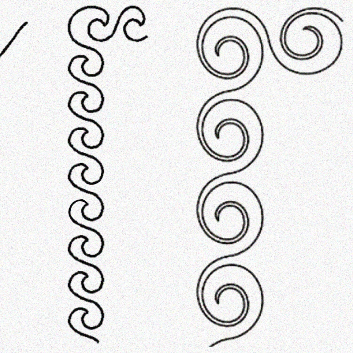 QuiltWave Design Set: Easy Machine & Hand Quilting Templates for ...