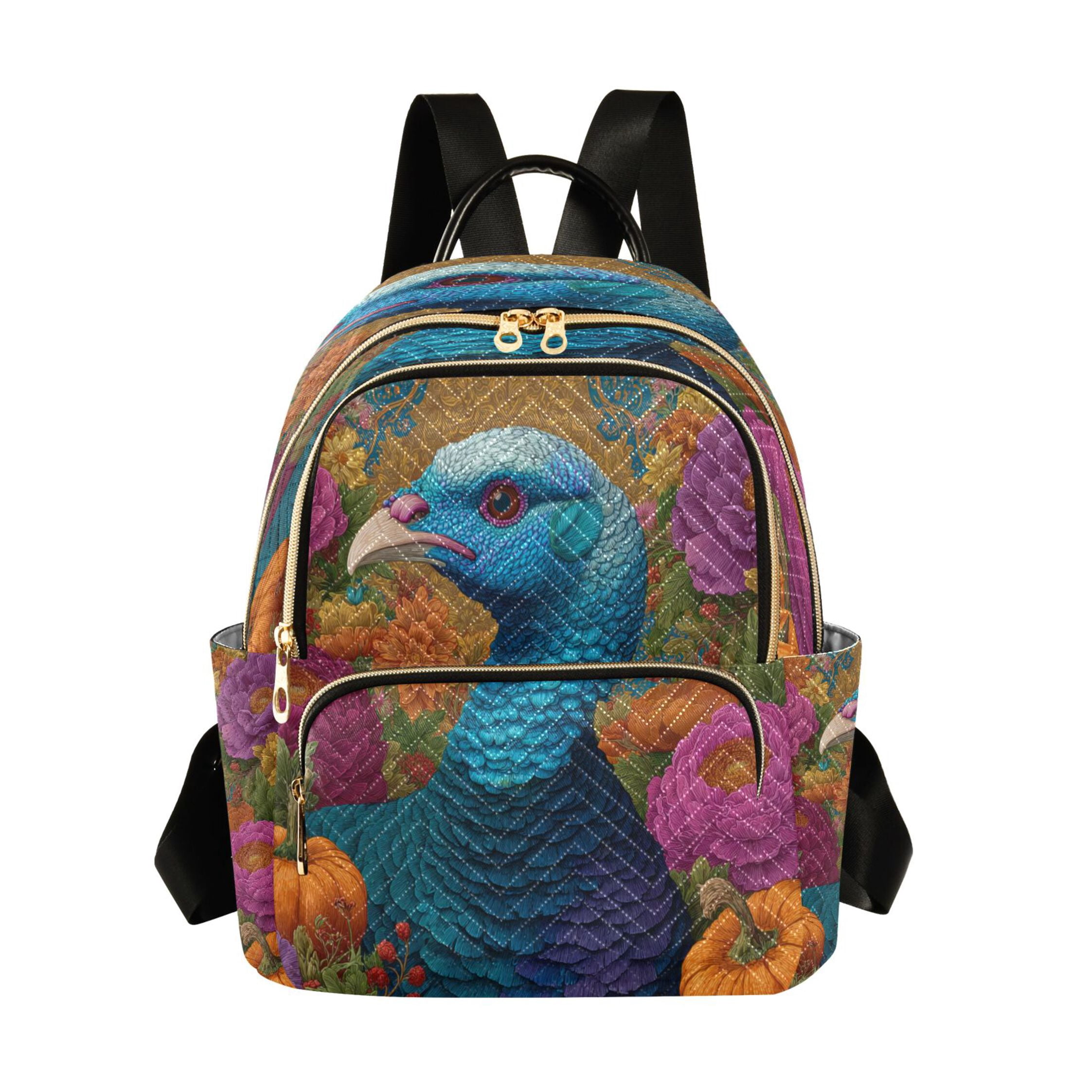 Quilted Backpack Fashion Backpack 10.23*5.11*12.59 Inch Women's Fashion ...