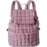 Quilted Backpack for Women Lightweight Puffer Drawstring Padding Hiker ...