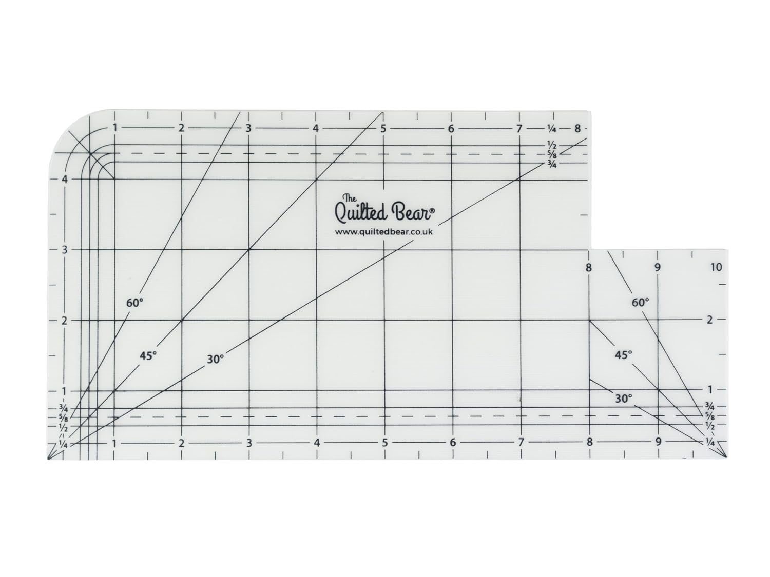 The Quilted Bear Hot Ironing Ruler - Non-Slip Ironing Quilting Rulers ...