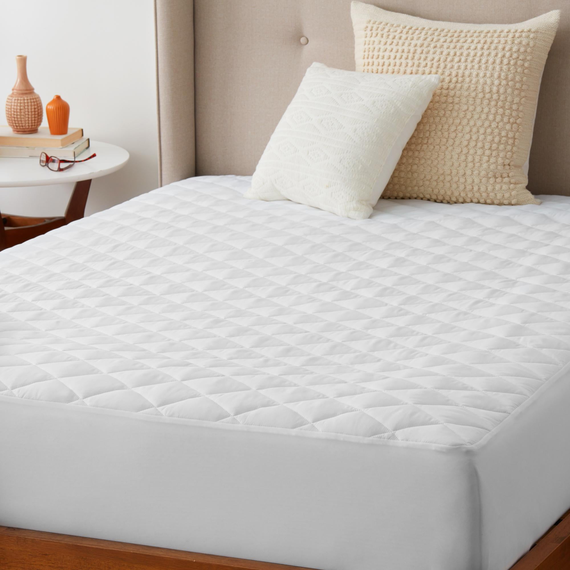 Rest Haven Quilted Comfort Microfiber Mattress Pad Twin XL Soft and ...
