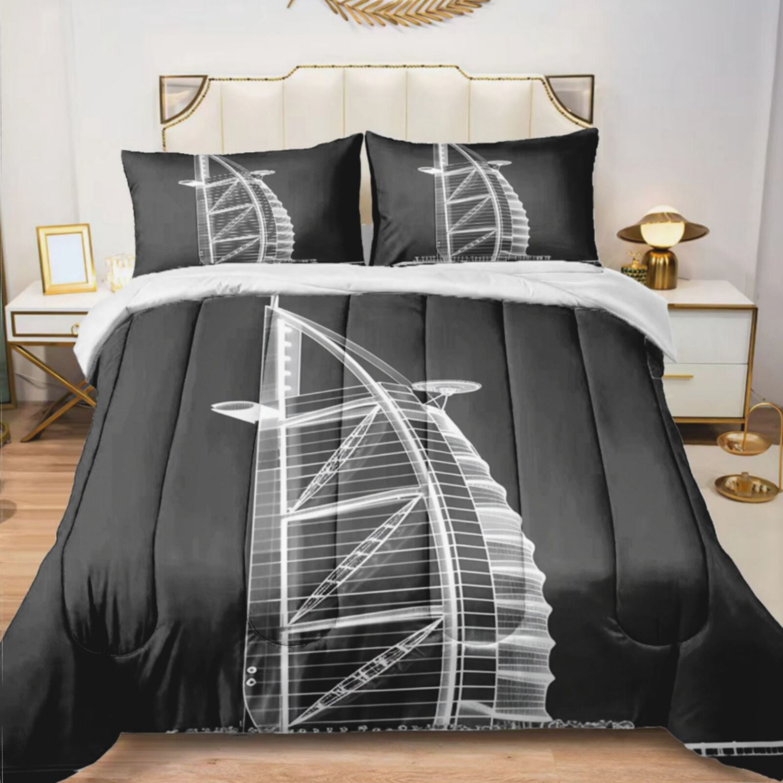 Quilted Comforter Duvet, All Season Duvet, Soft Bedding 3 Set, 1 Duvet ...
