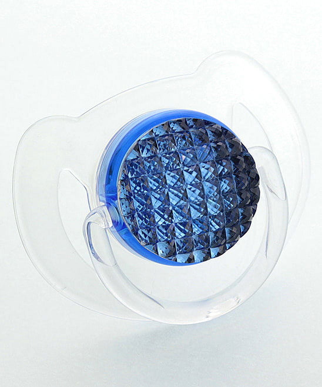 Quilted Crystal Bling Pacifier, Blue Shades - Walmart.com