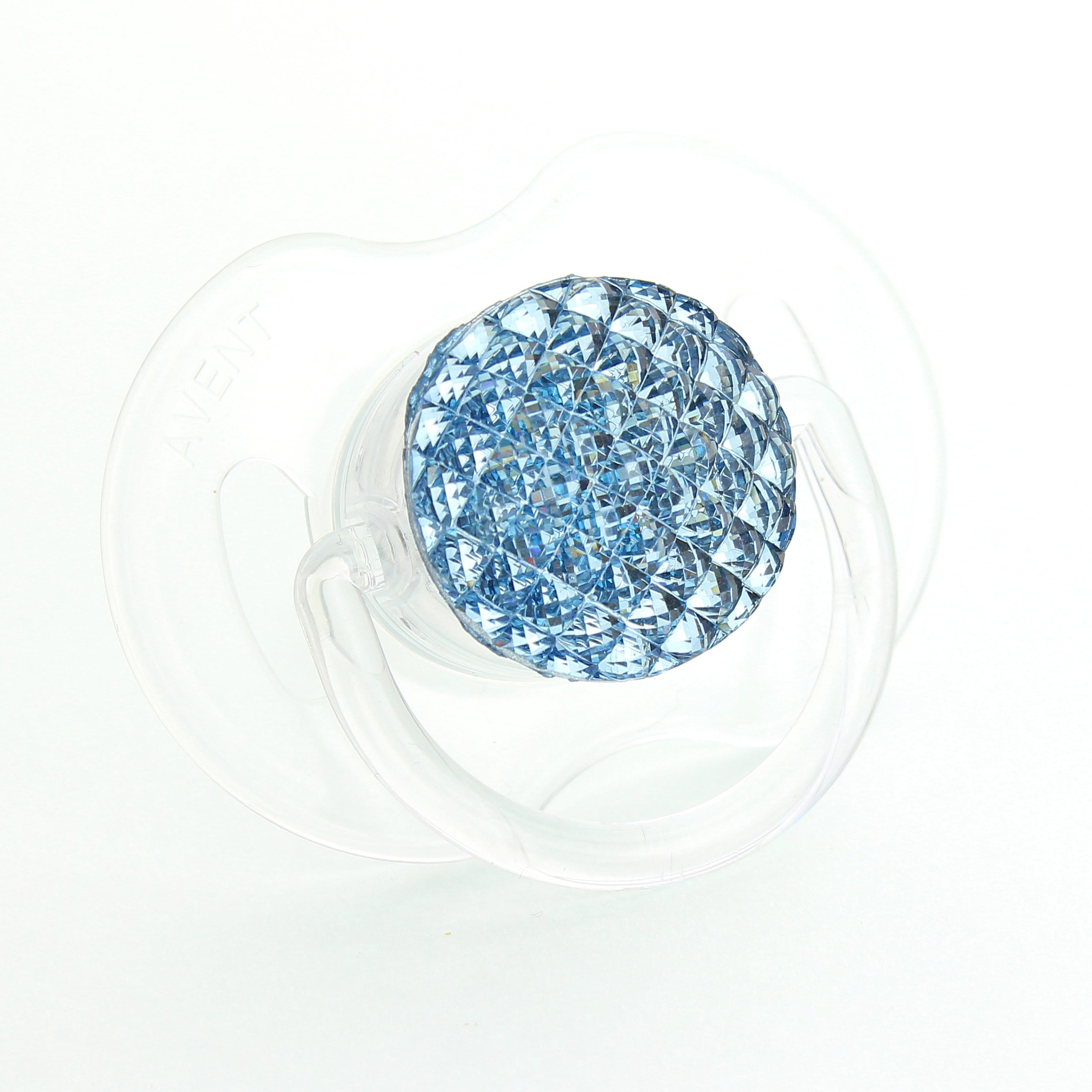 Quilted Crystal Bling Pacifier, Blue Shades - Walmart.com
