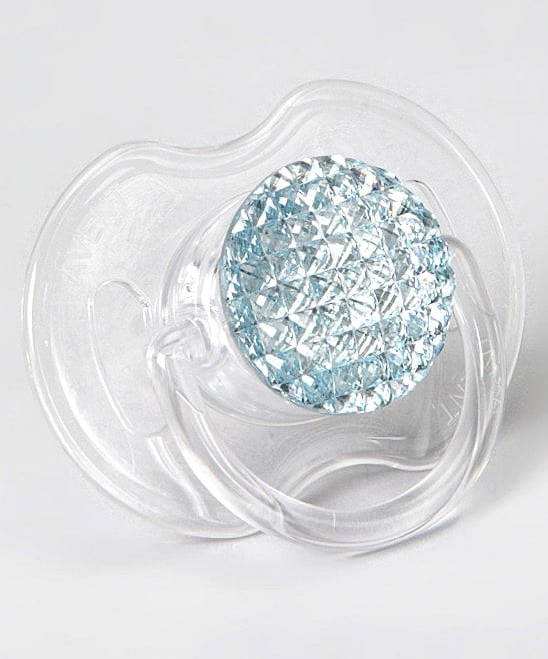 Quilted Crystal Bling Pacifier, Blue Shades - Walmart.com