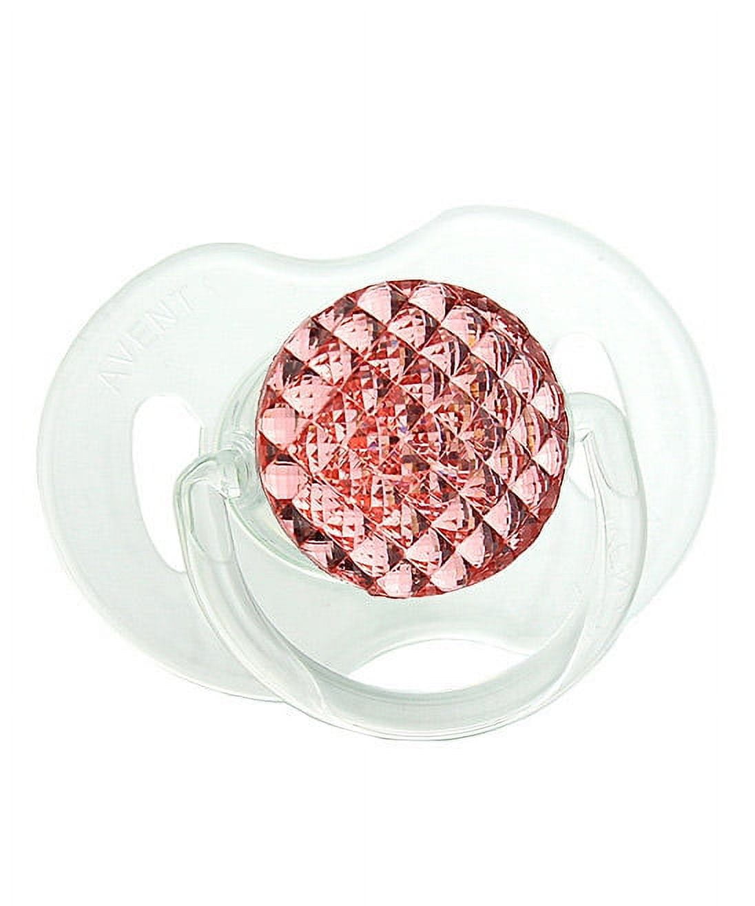 Quilted Crystal Bling Pacifier, Pink Shades - Walmart.com