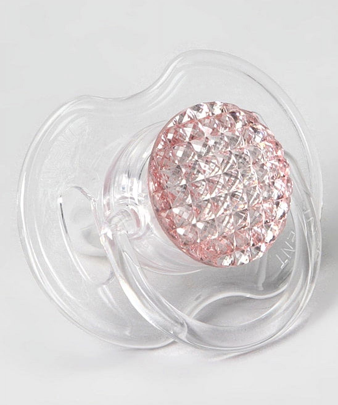 Quilted Crystal Bling Pacifier, Pink Shades - Walmart.com
