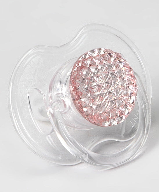 Quilted Crystal Bling Pacifier, Pink Shades - Walmart.com