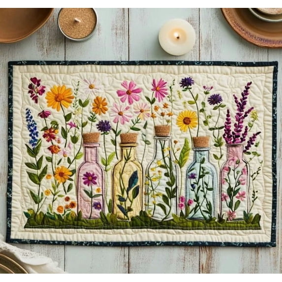 Quilted Diatom Mud Drain Mat - All Season Kitchen Countertop Placemats ...