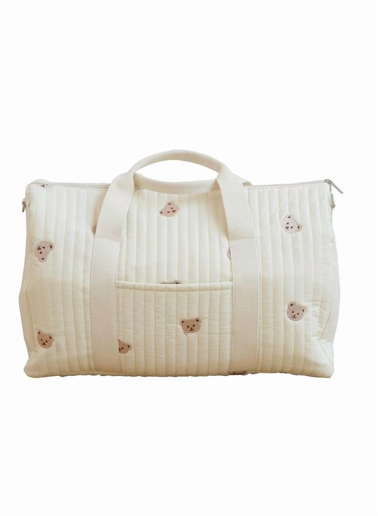 Quilted Duffle Bag For Women Cute Weekender Bag Floral Travel Bag ...
