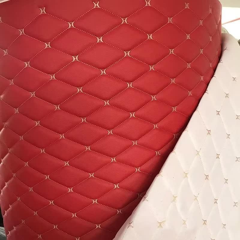 Quilted Fabric 61 * 39.37 inch Faux Leather X Thick Sponge Backing ...