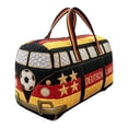 Quilted Hippie Van Duffle Bag, Soccer Print Travel Bag, Durable ...