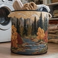 Quilted Laundry Basket with Handles, Cat Pattern, 3 Sizes 18 to 28 Inch ...