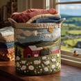 Quilted Laundry Basket with Handles, Cat Pattern, 3 Sizes 18 to 28 Inch ...
