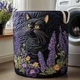 Quilted Laundry Basket with Handles, Cat Pattern, 3 Sizes 18 to 28 Inch ...