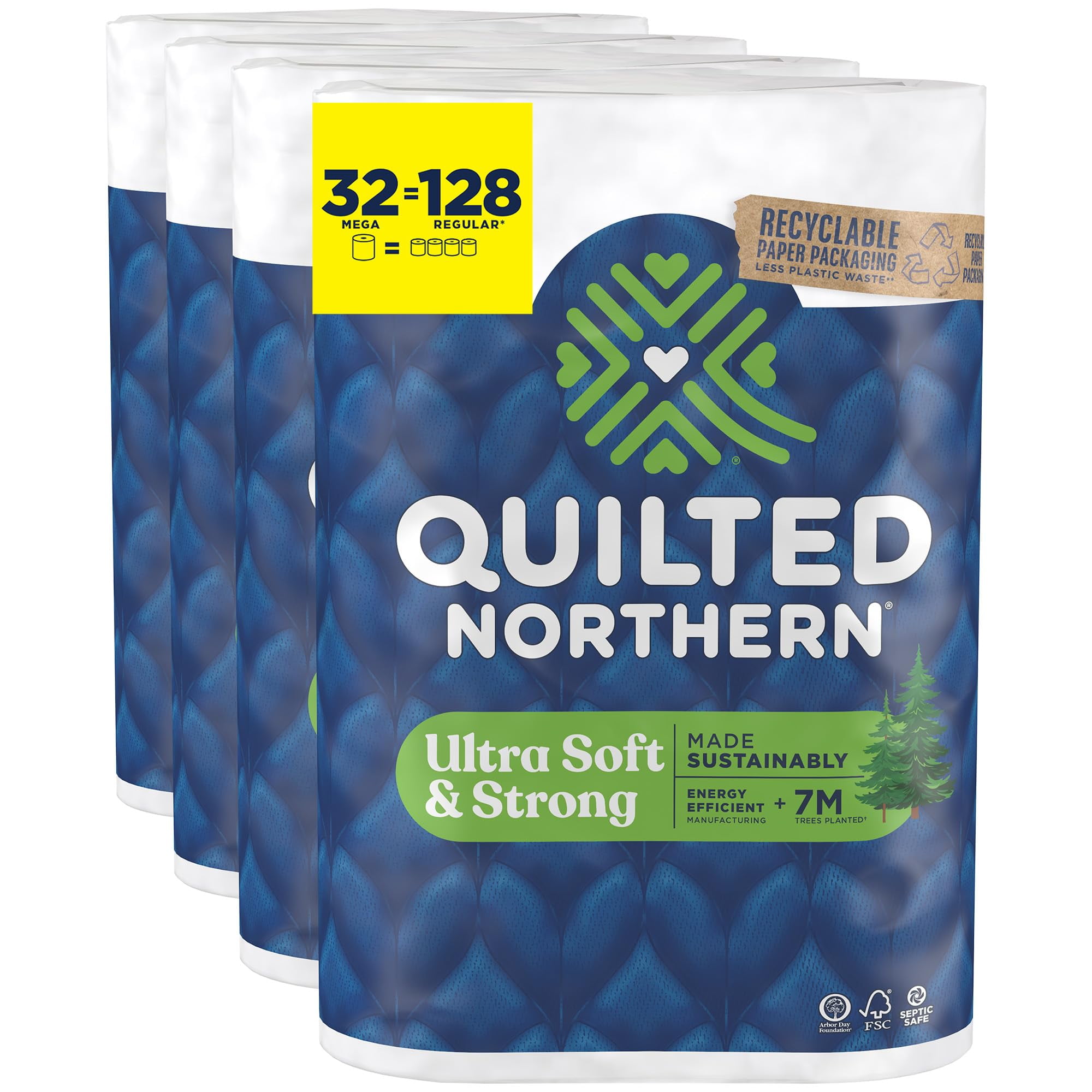 Quilted Northern Ultra Soft STF9 & Strong Toilet Paper, 32 Mega Rolls ...
