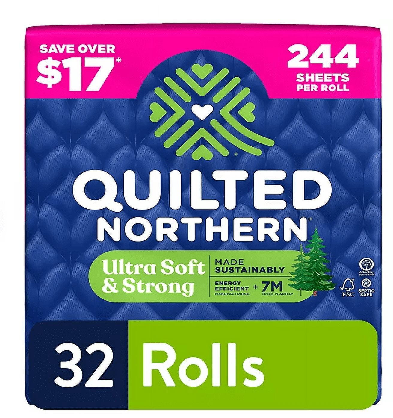 Quilted Northern Ultra Soft & Strong 2-Ply Toilet Paper 32 rolls, 244 ...