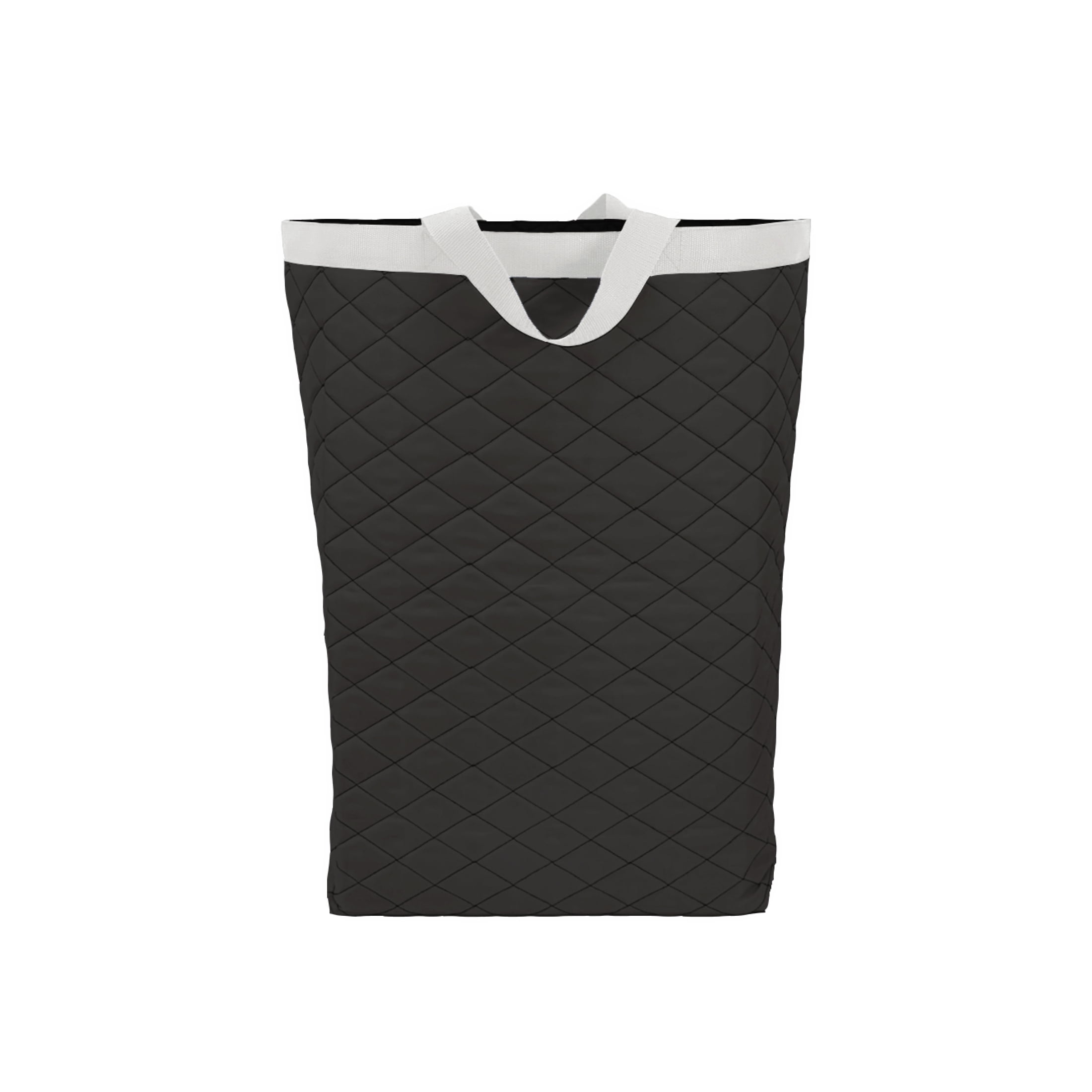 Quilted Standing Laundry Tote Bag (Black) Great for Laundry, Moving ...