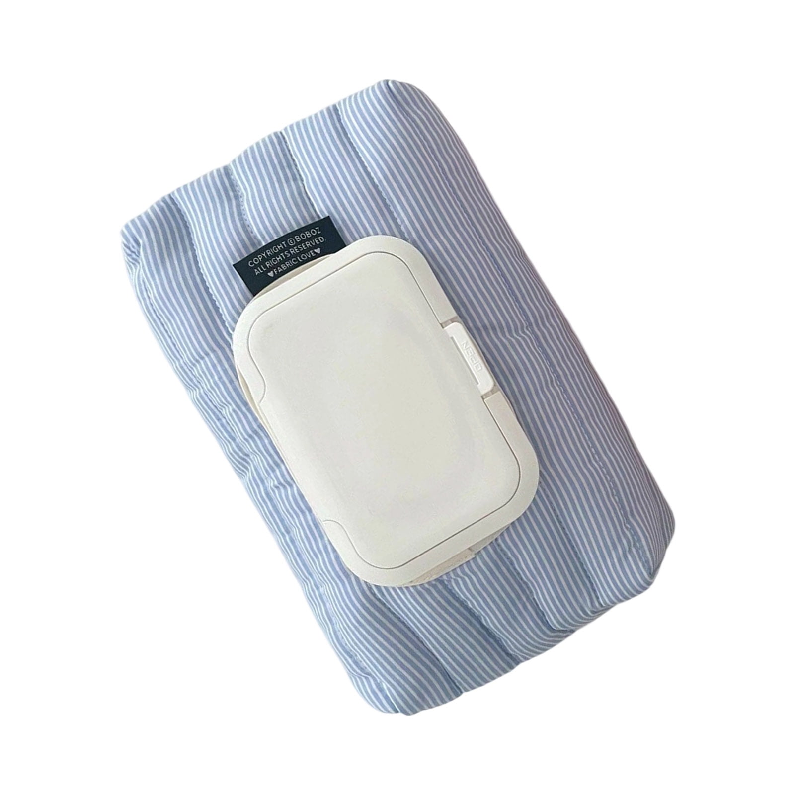 Quilted Stripe Fabric Wipes Sleeve Practical Polyester Car Organiser ...