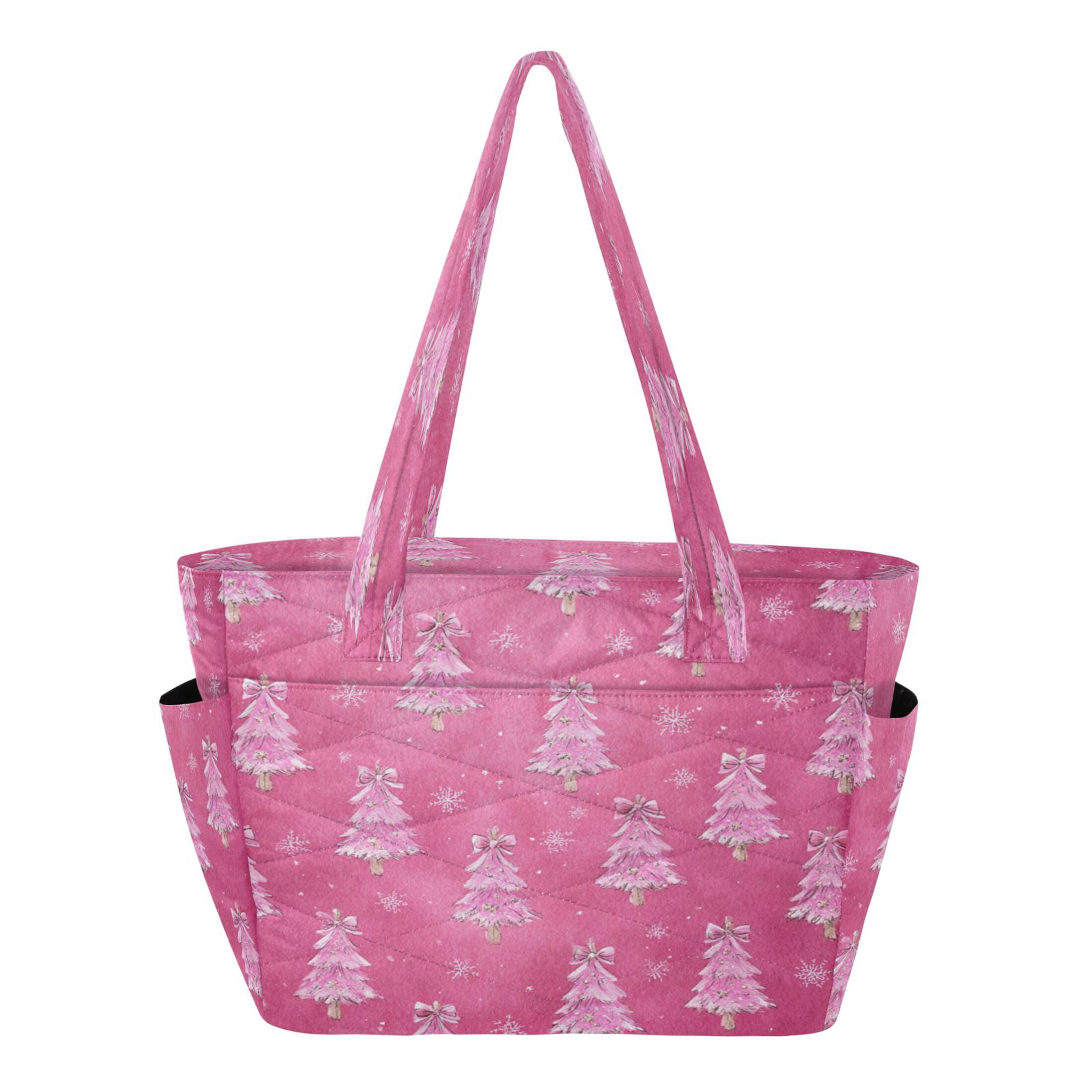 Quilted Tote Bag Large Capacity Multi-Compartment Handbag Lightweight ...