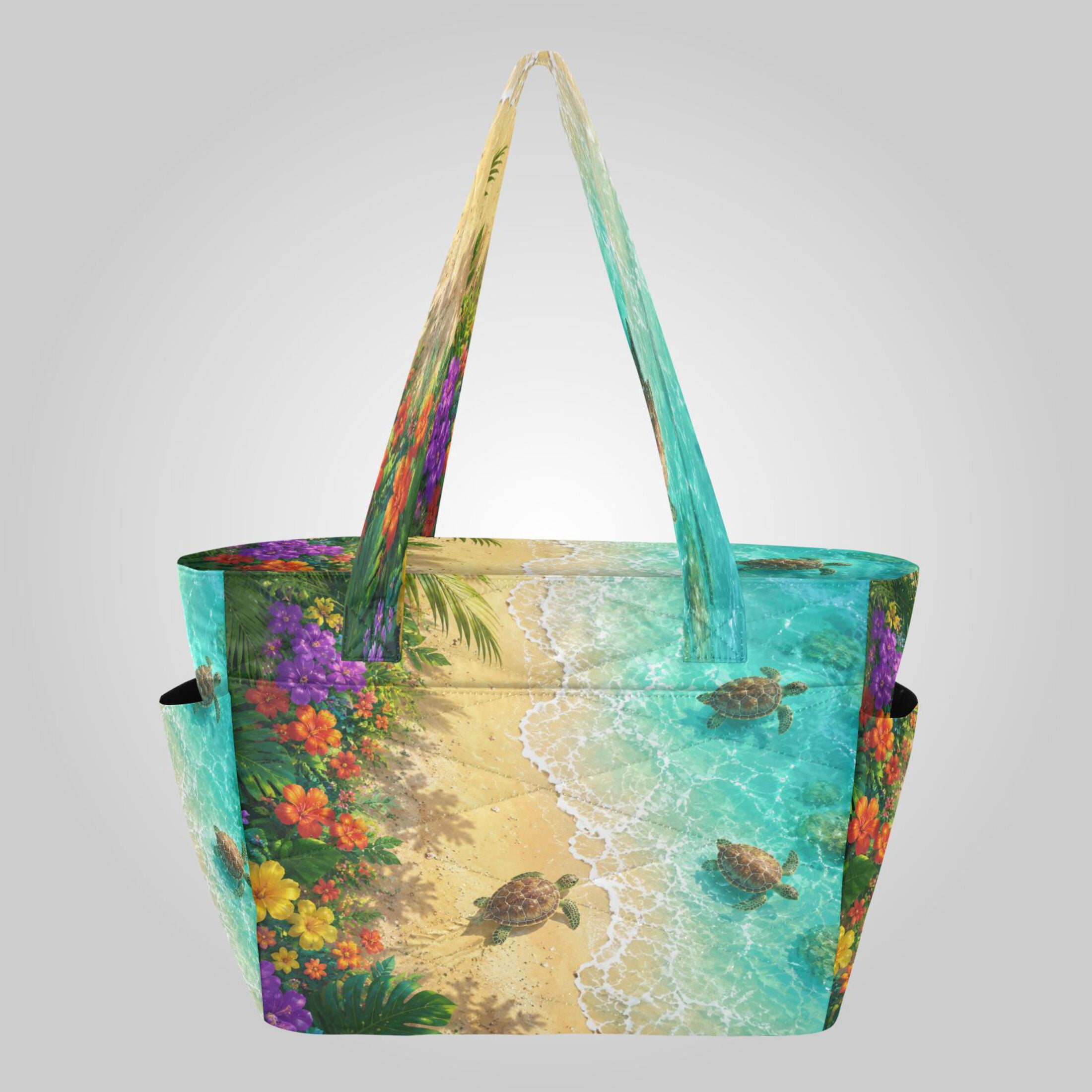 Quilted Tote Bag Large Capacity Multi-Compartment Handbag Lightweight ...