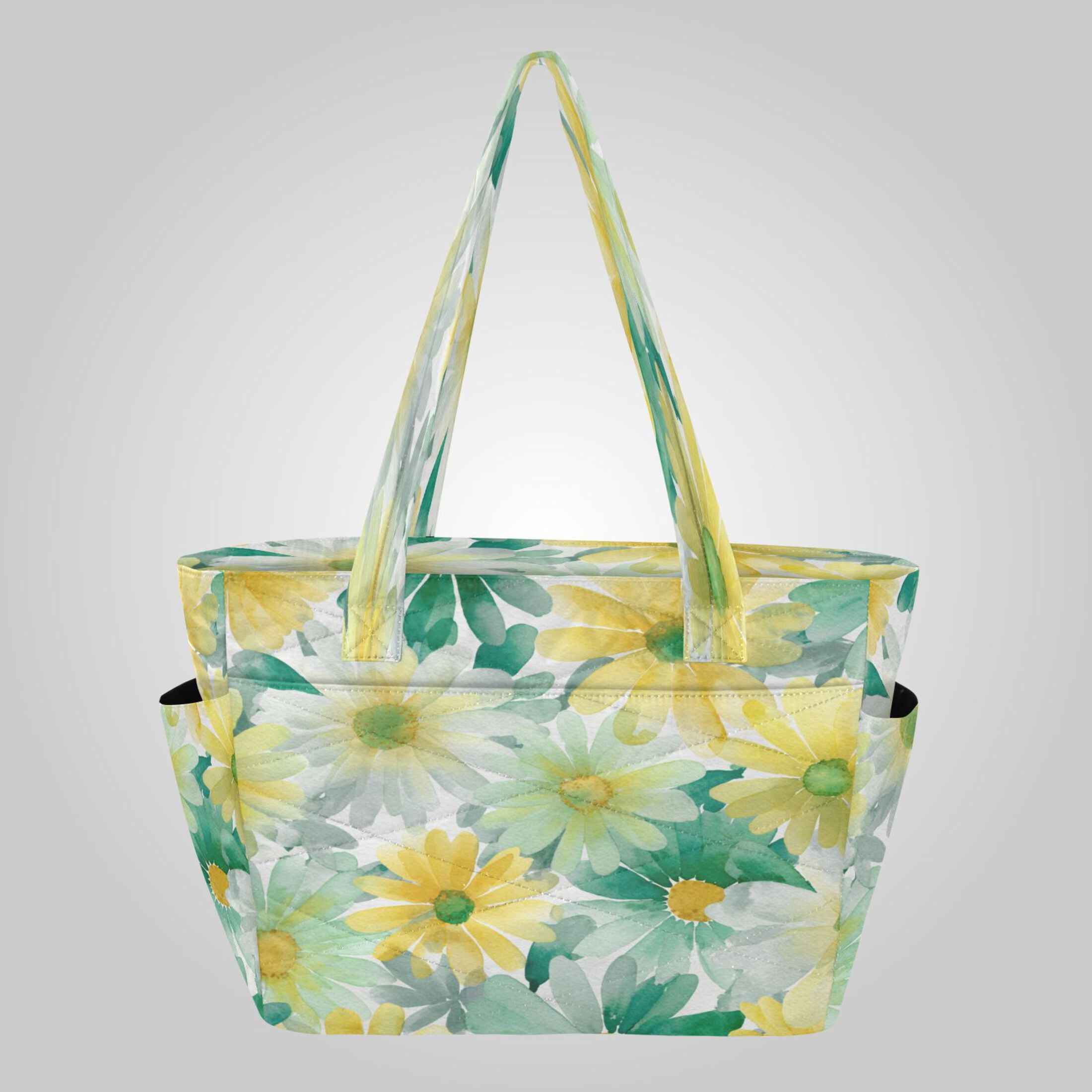 Quilted Tote Bag Large Capacity Multi-Compartment Handbag Lightweight ...
