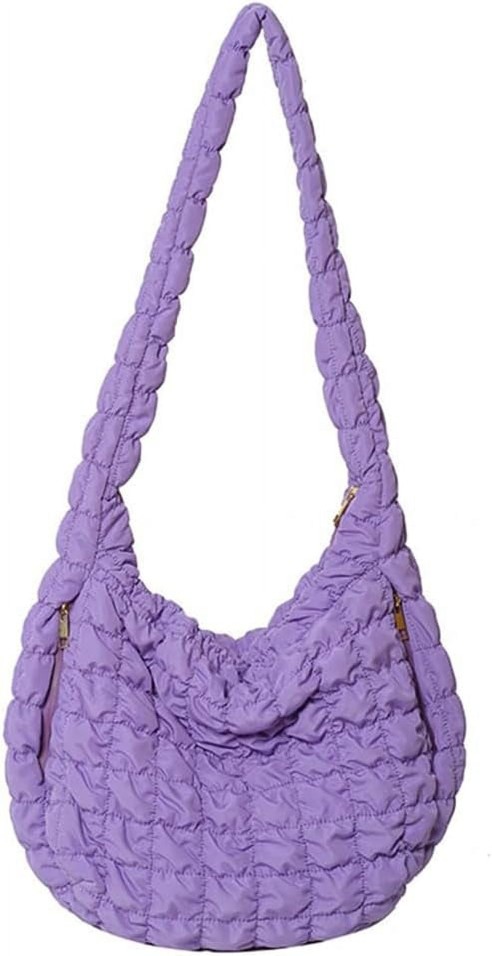 Quilted Tote Bag Large Puffer Crossbody Bag Women Puffy Shoulder Bag Quilted Padding Hobo Tote ...