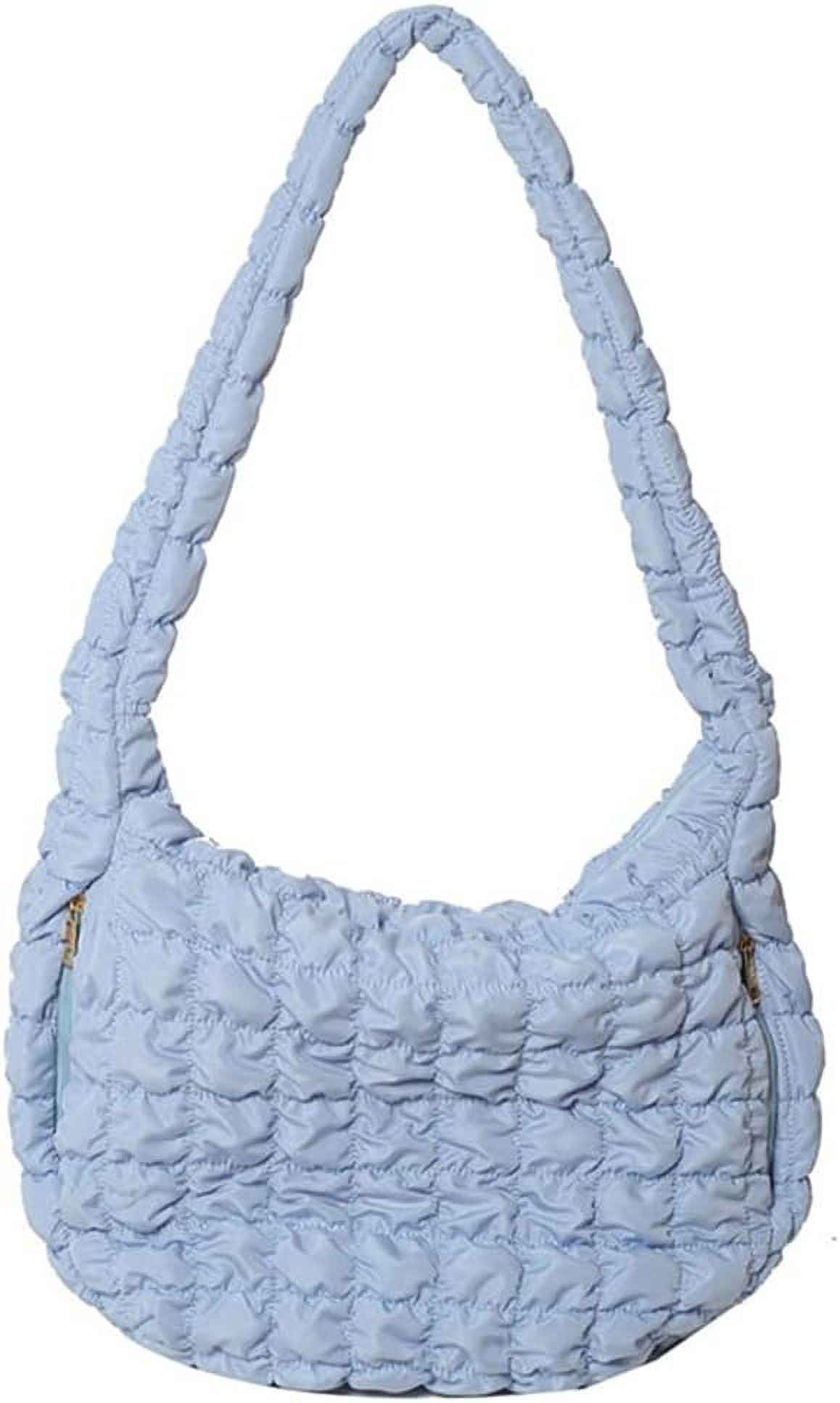 Quilted Tote Bag Large Puffer Crossbody Bag Women Puffy Shoulder Bag Quilted Padding Hobo Tote ...