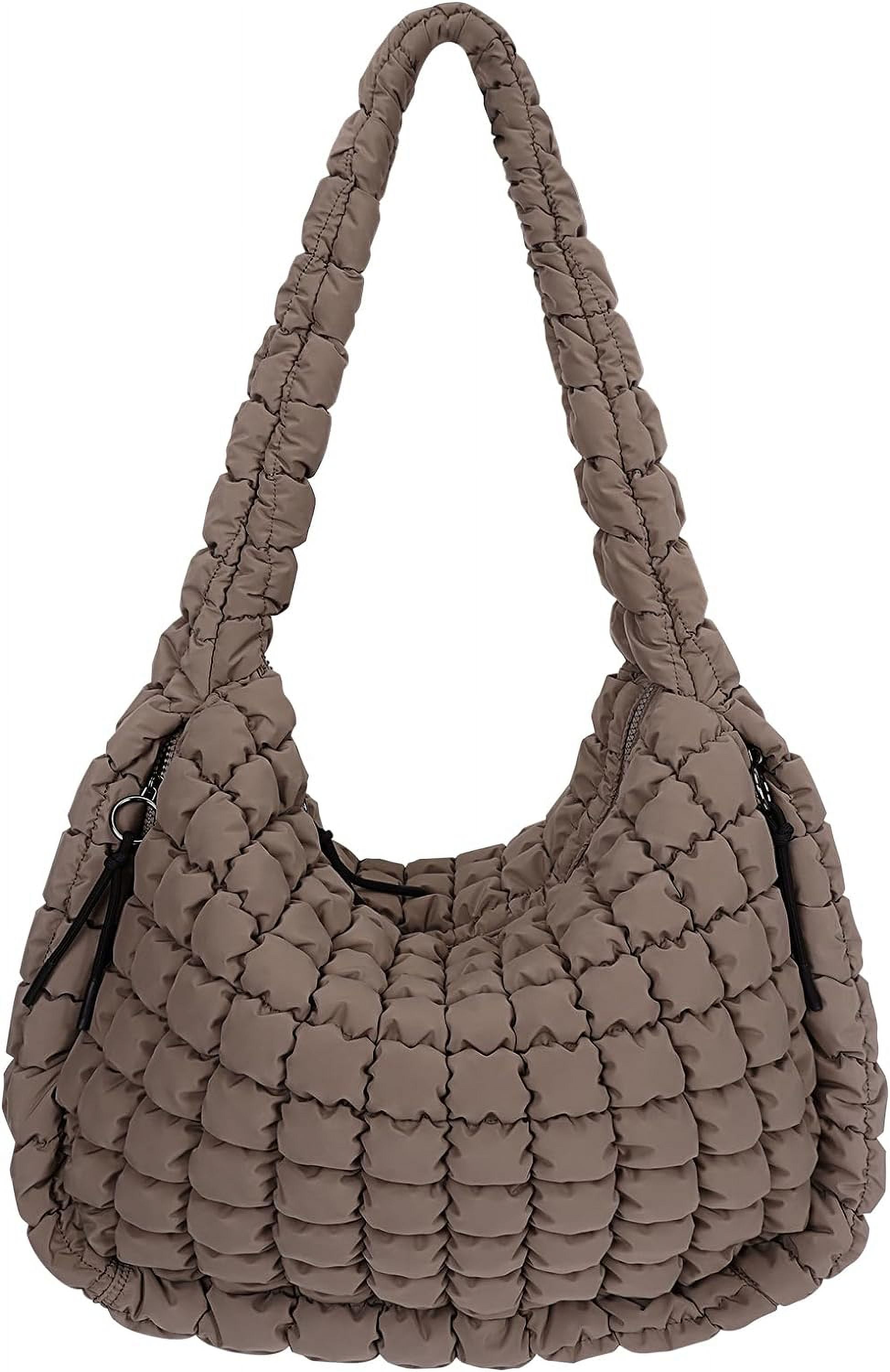 Quilted Tote Bag Large Quilted Carry all Puffer Shoulder Bag ...