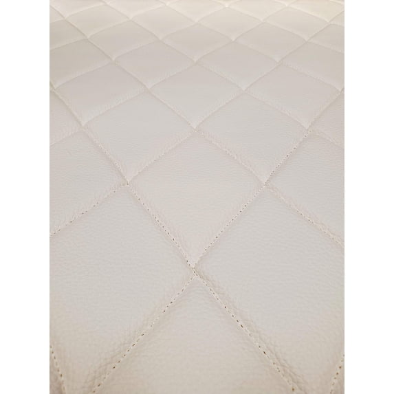 Quilted Vinyl Padded Upholstery Fabric w 3/8" Foam Backing Smooth 4"x6 ...