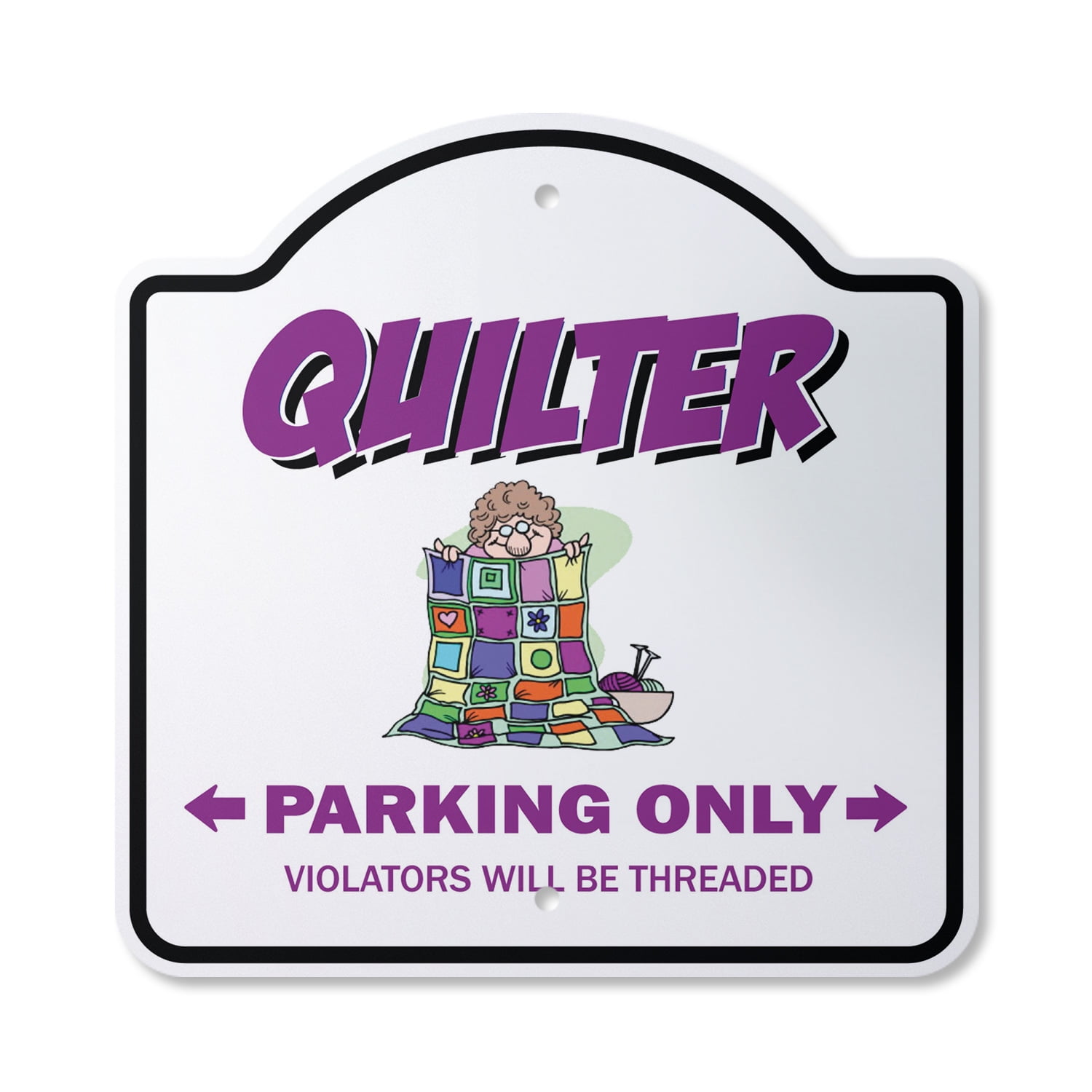 Quilter Parking 10” x 10” Sign | Indoor/Outdoor Plastic | SignMission ...