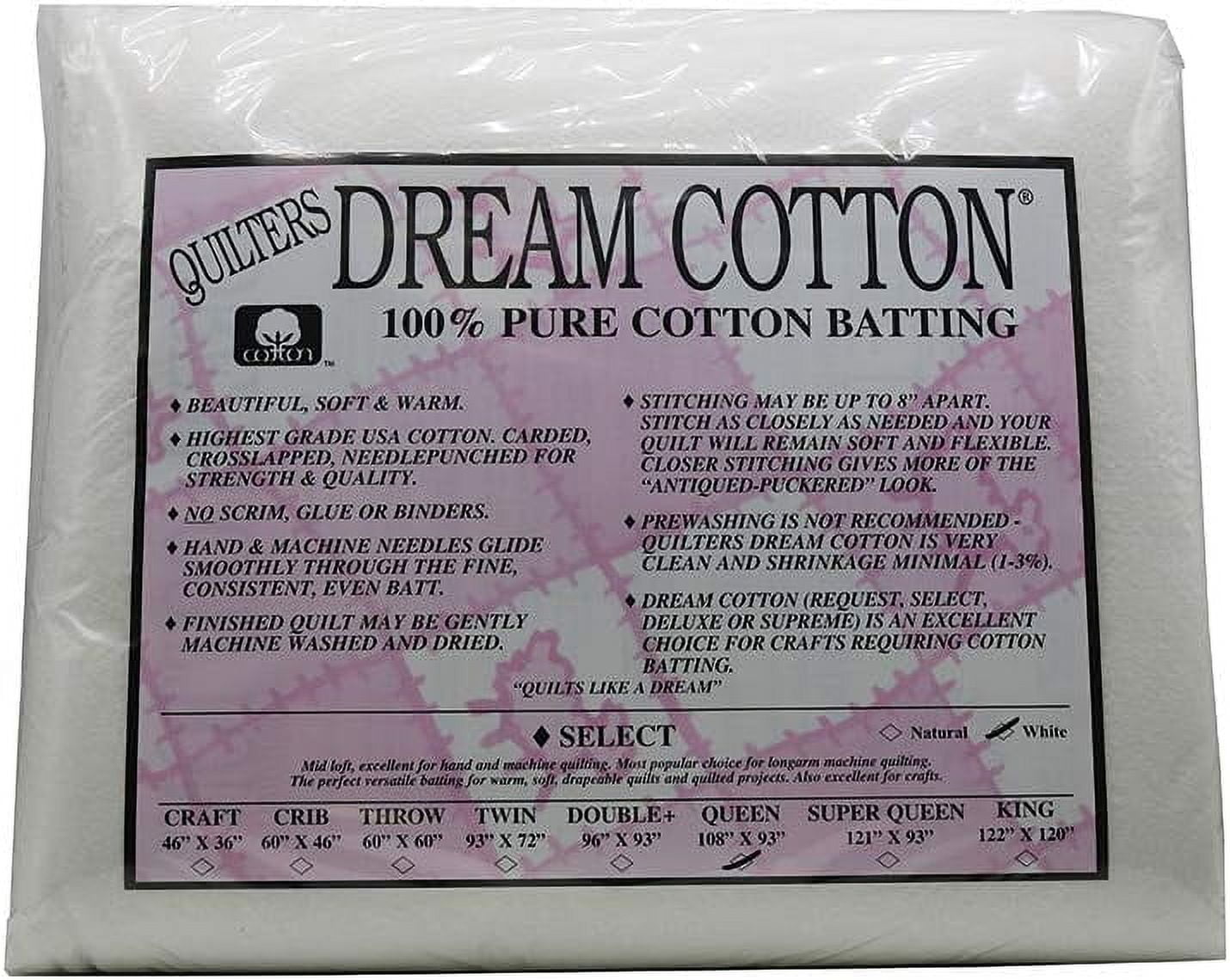 Quilter's Dream Select Loft Batting for Quilting (White Queen ...