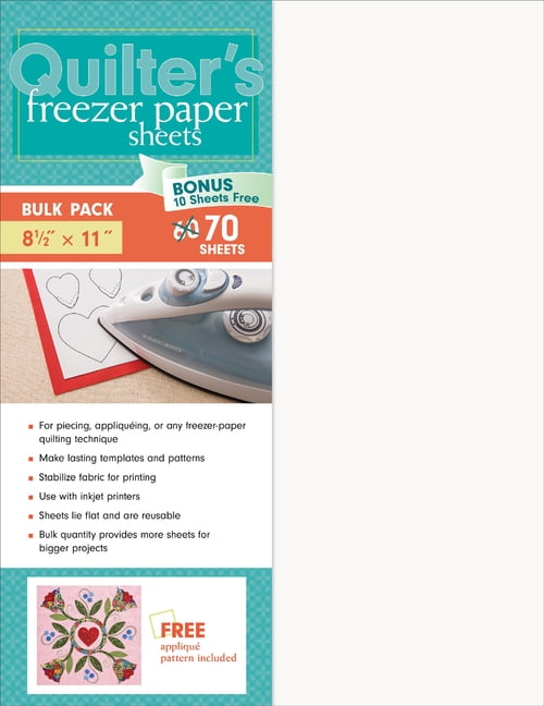 C&T Publishing Quilter's Freezer Paper Sheets 50ct Bulk Pack - Walmart.com