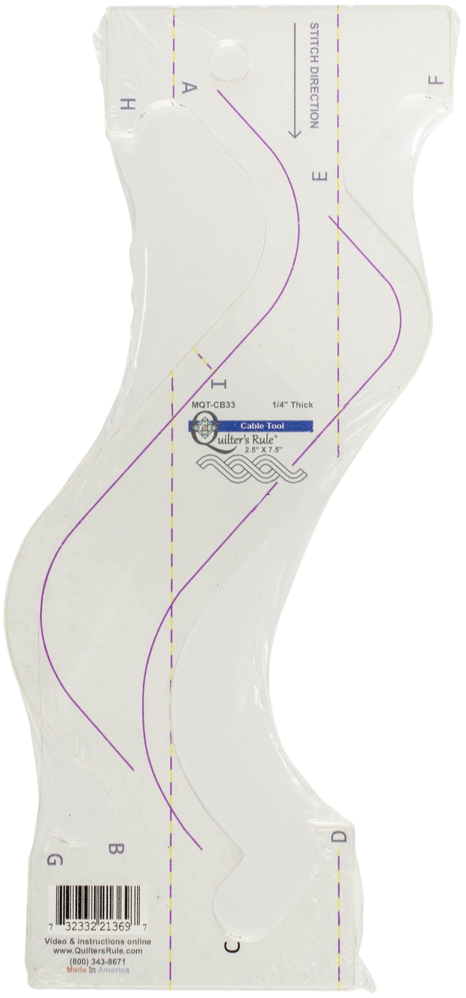 Quilter's Rule Machine Quilting Tools-3" Cable With 3 Lines - Walmart.com