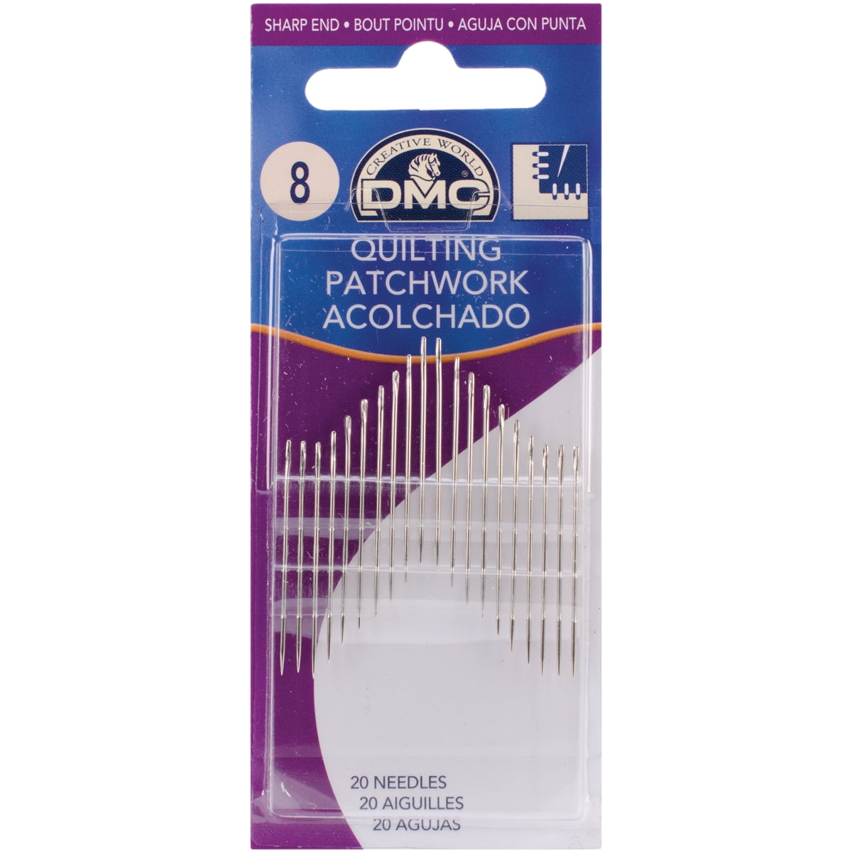 Quilting Hand Needles - Size 8 20/Pkg - Walmart.com