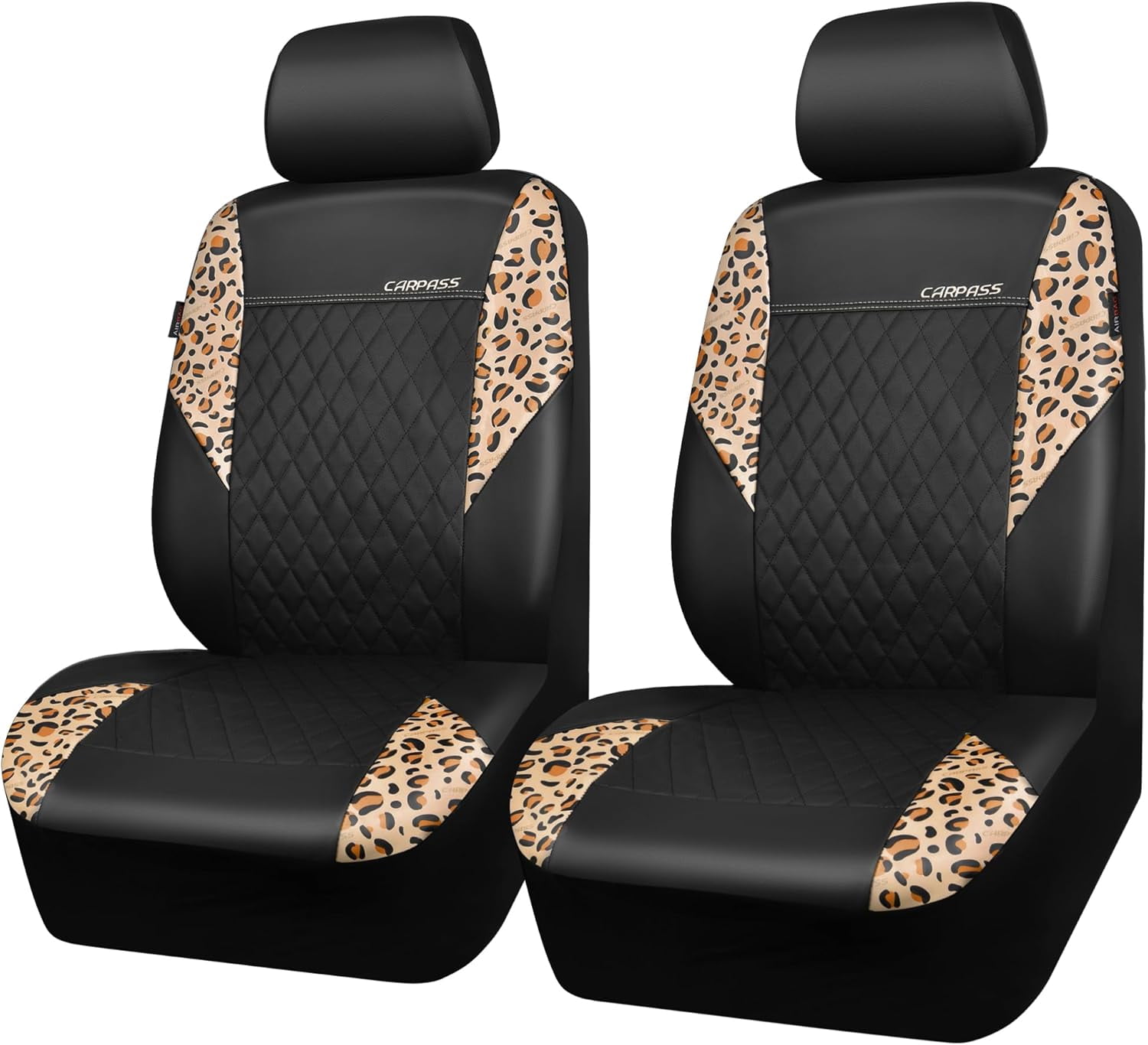 Quilting Leather Seat Cover Two Front Seats Only, Universal Fit ...