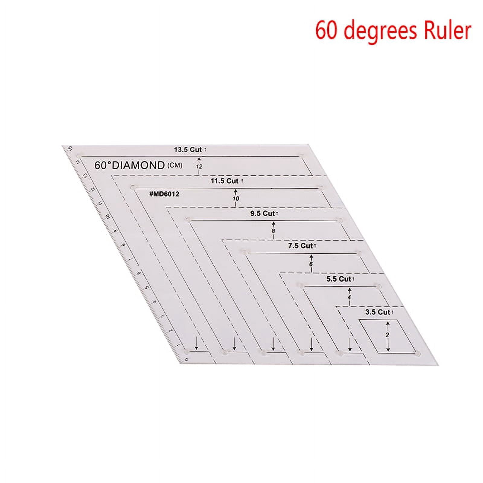 Quilting Patchwork Ruler Triangle Rhombus Hexagon Acrylic Template ...