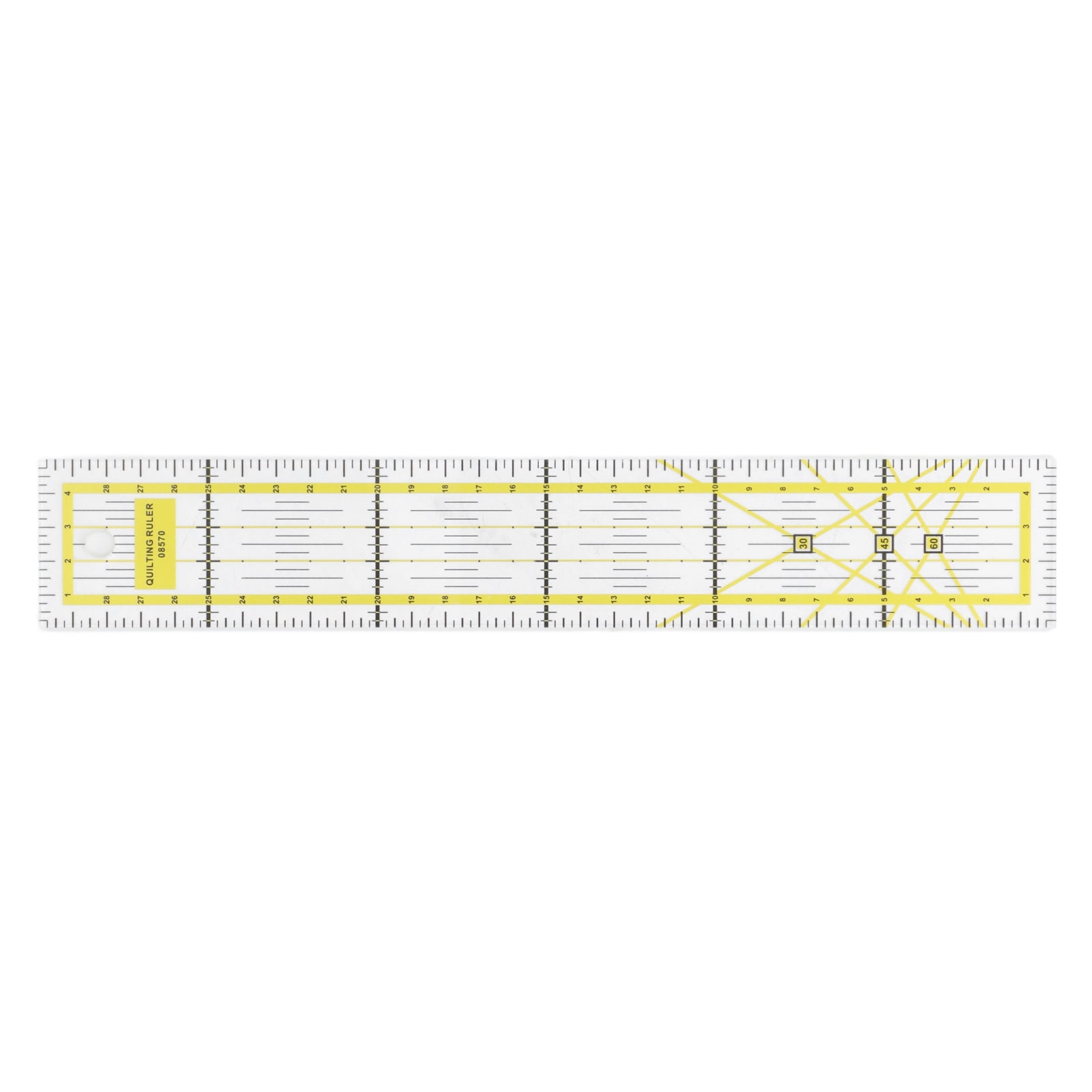 Quilting Ruler Acrylic High Accuracy 5x30cm Yellow Cloth Quilting Ruler ...