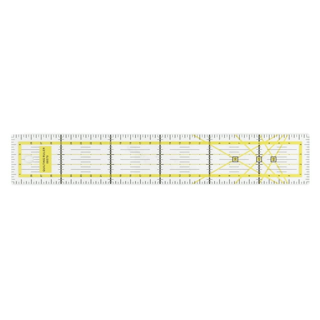 Quilting Ruler Acrylic High Accuracy 5x30cm Yellow Cloth Quilting Ruler ...