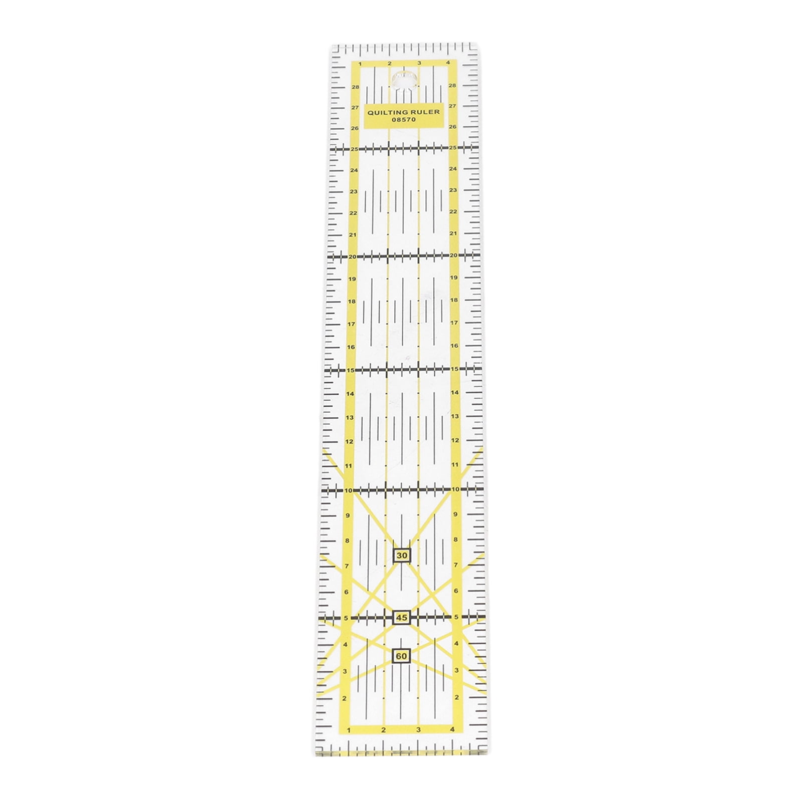 Quilting Ruler Acrylic High Accuracy 5x30cm Yellow Cloth Quilting Ruler ...