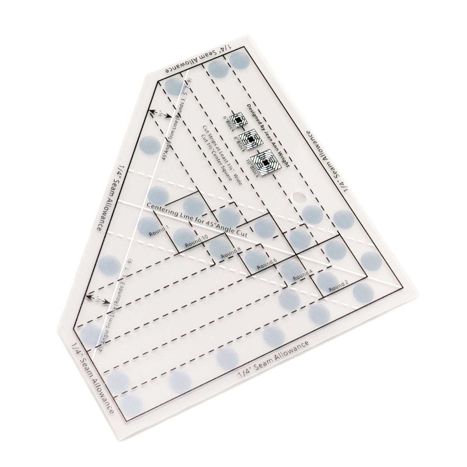 Quilting Ruler Mini Transparent Acrylic Precise Scale Trim Tool for 6 8 ...