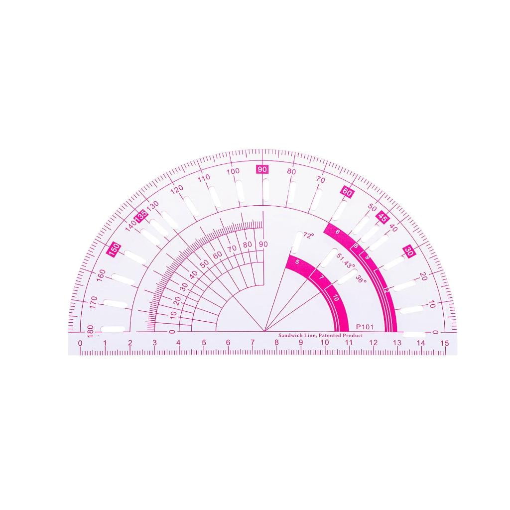 Quilting & Sewing Ruler Clear Plastic Ruler Versatile for Easy Fabric ...