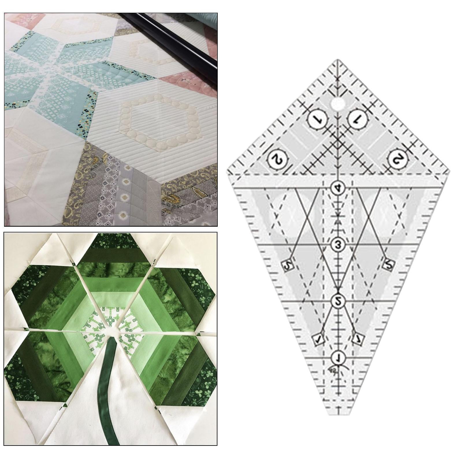 Quilting Template Ruler Patchwork Fabric Accessories Manual Measurement ...