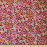 Quilting Treasures Aziza Spiral Floral Pink Quilt Fabric by the Yard ...