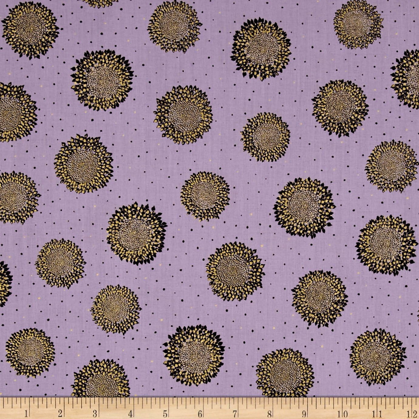 Quilting Treasures Bellisima Floral Medallions Metallic Lilac Quilt 100 ...