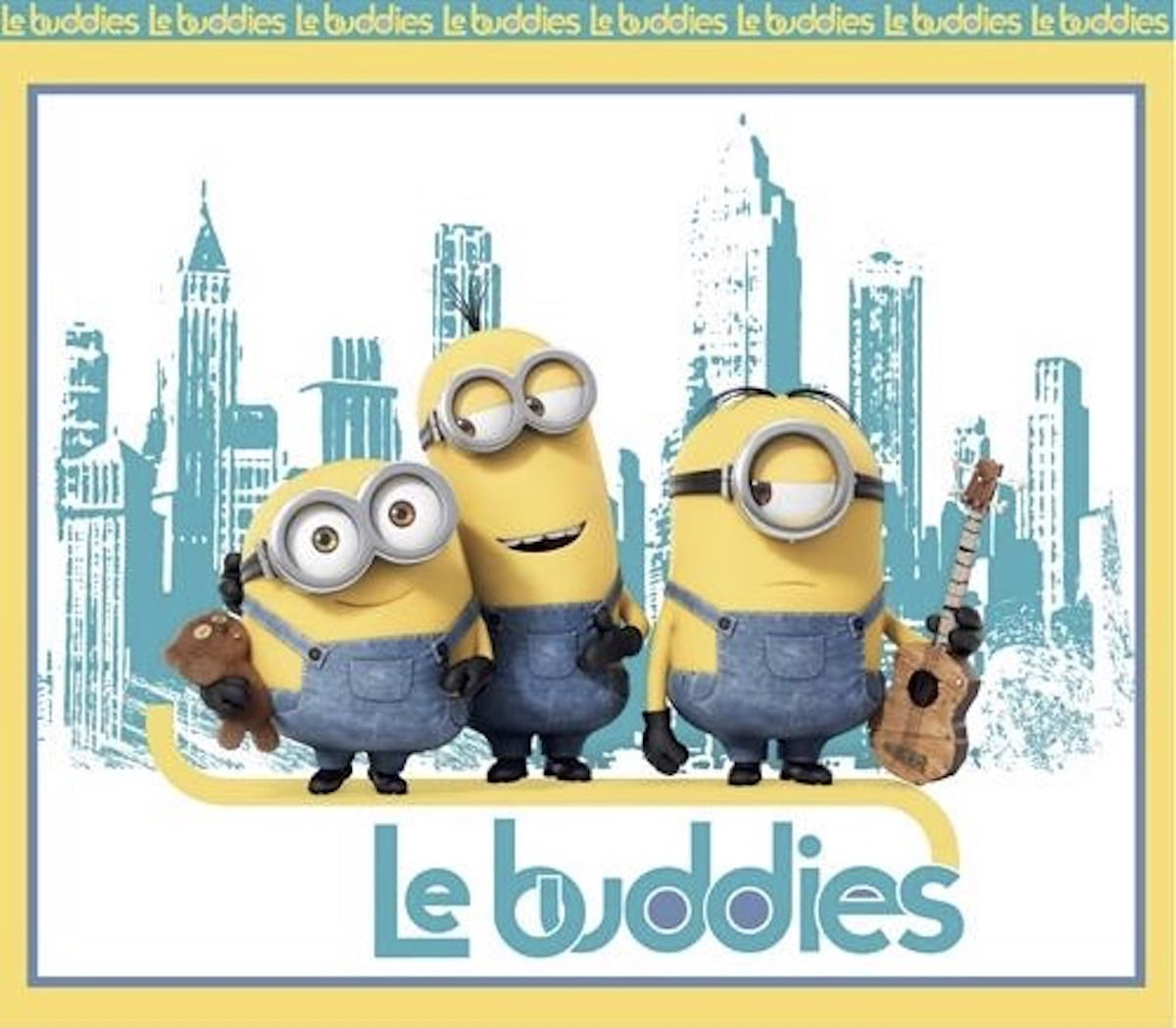 Quilting Treasures Despicable Me Minions Le Buddies Turquoise/Yellow 35 ...