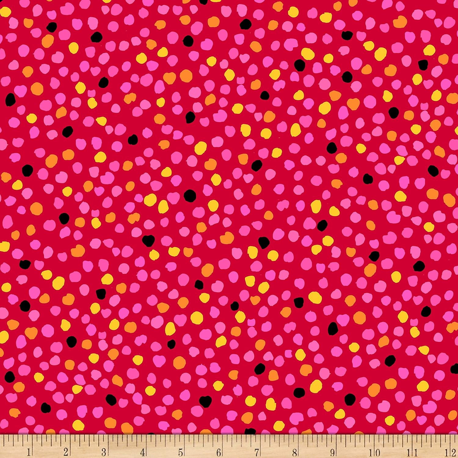 Quilting Treasures Evie Dots Red 100% Cotton Fabric sold by the yard ...
